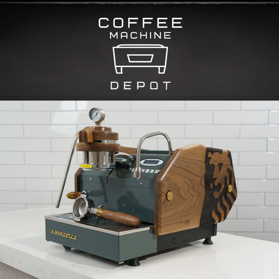 La Marzocco GS3 1 Group MP Espresso Machine- Custom Charcoal with Oak ...